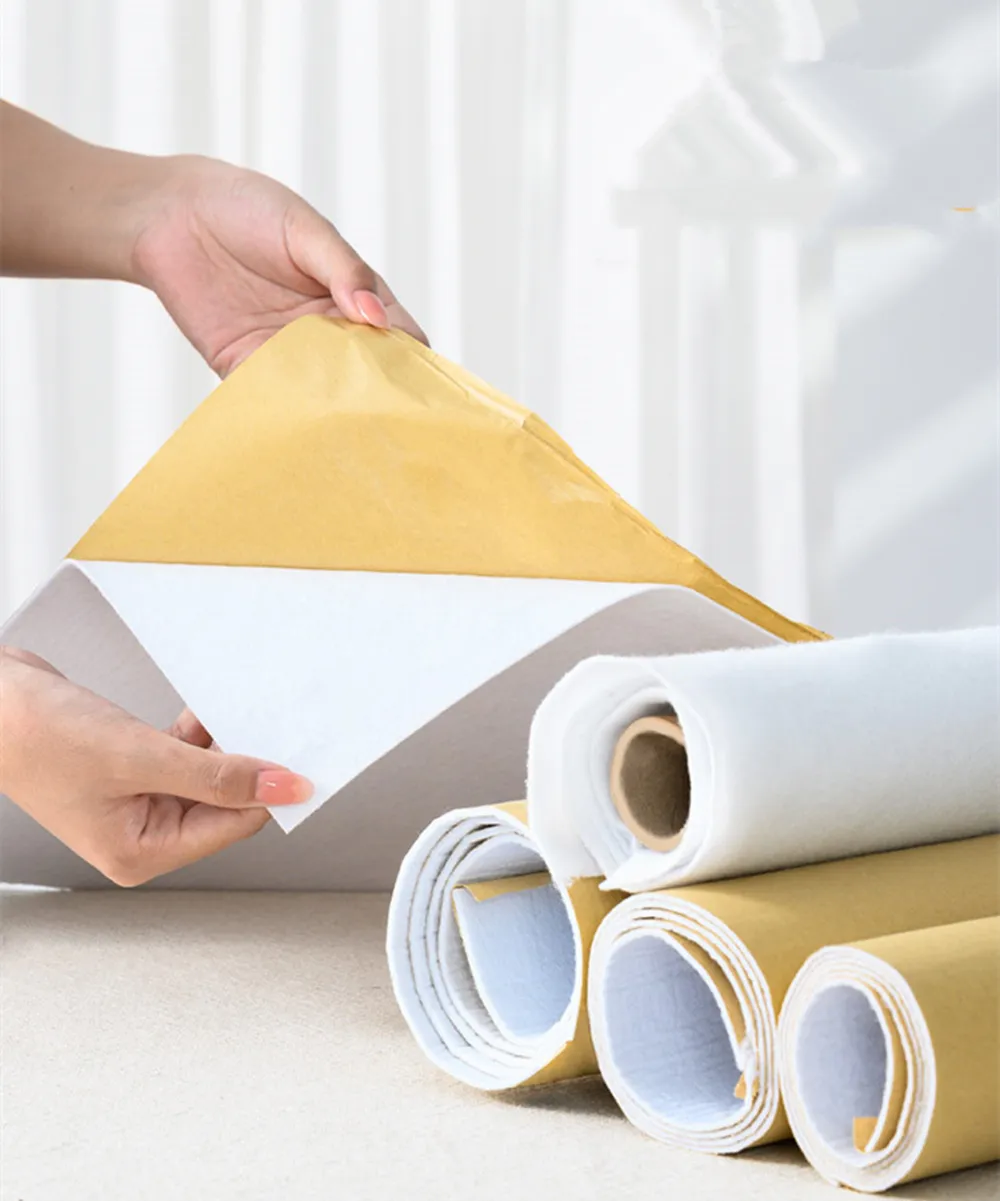 280g Self-Adhesive Iron-On Interfacing Fabric for Sewing, White Non ...