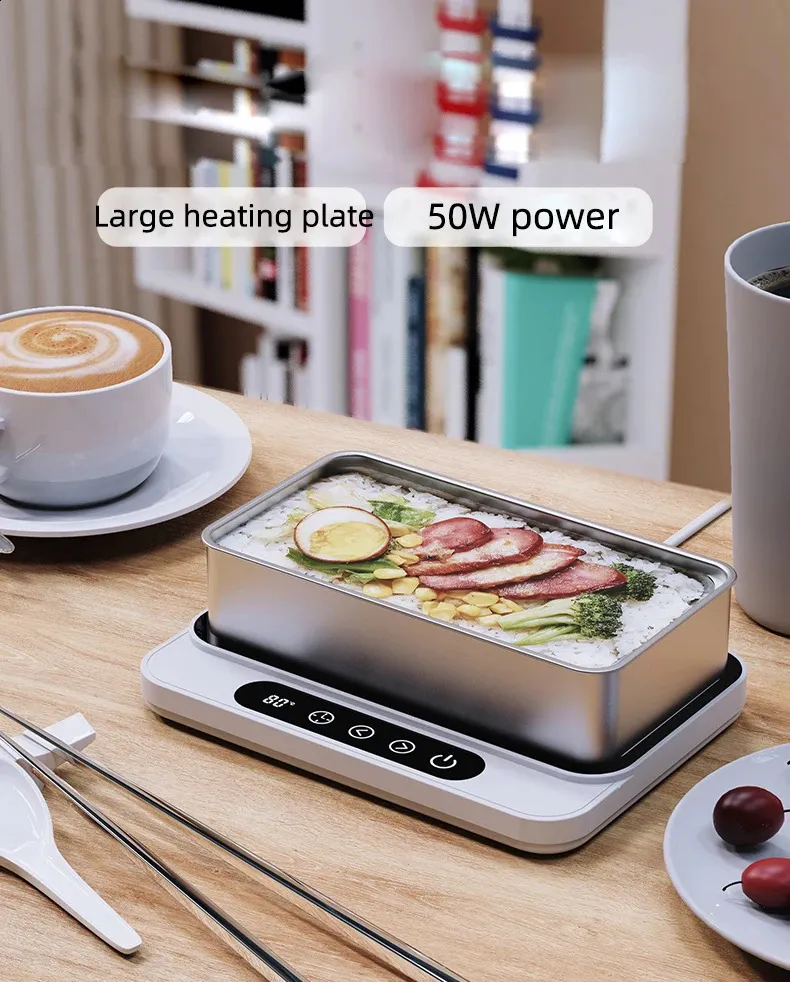 50W Electric Mug Warmer with 9 Gear Temperature Control Heating Plate ...