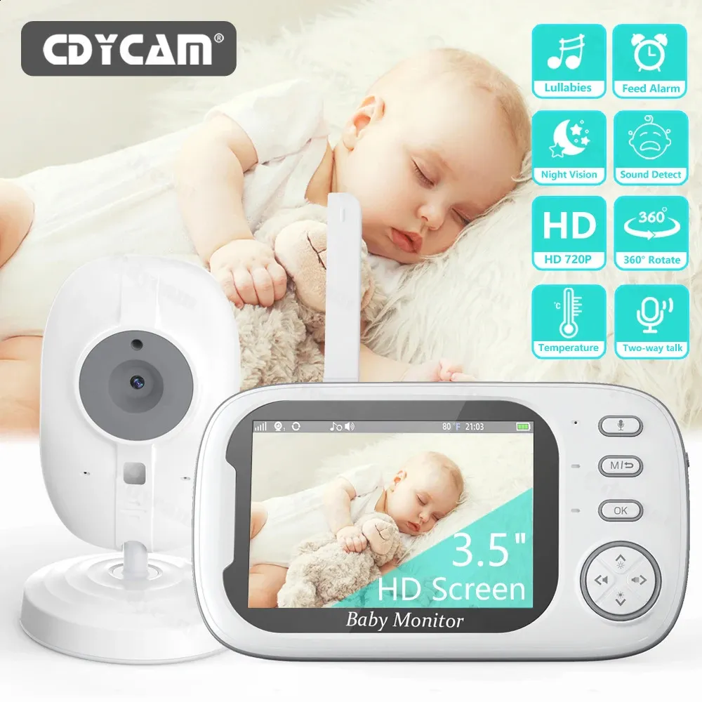 Wireless Video Baby Monitor with Night Vision, Temperature Monitoring ...