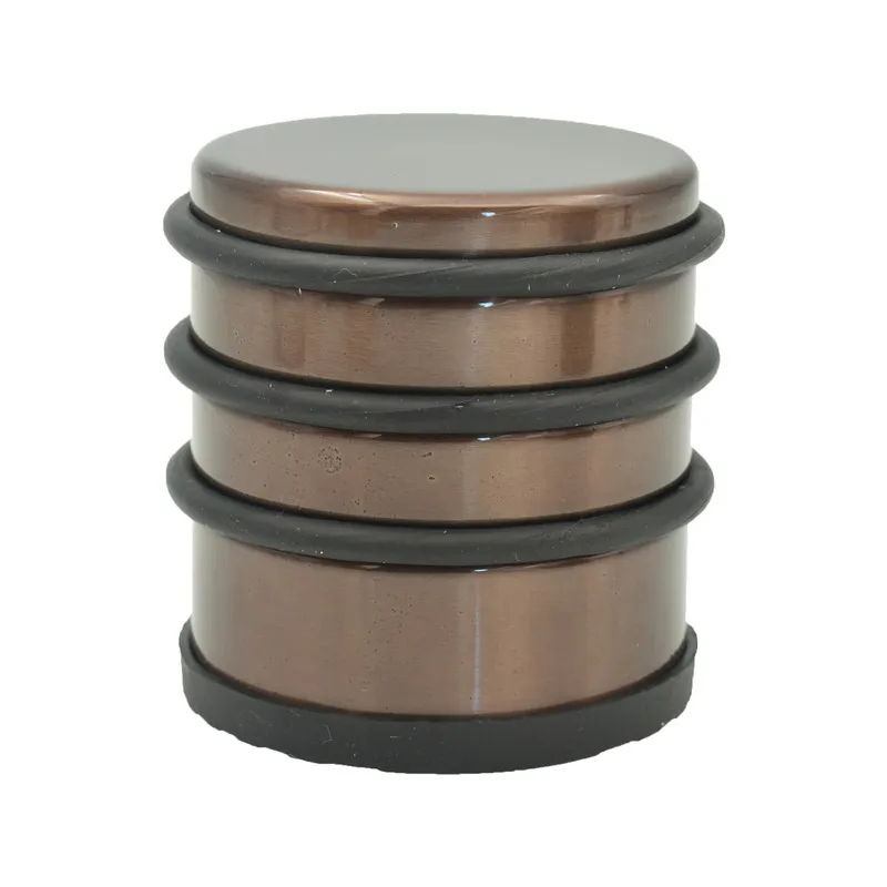 Stainless Steel Round door stopper magnet with Heavy Weight Duty Rubber ...