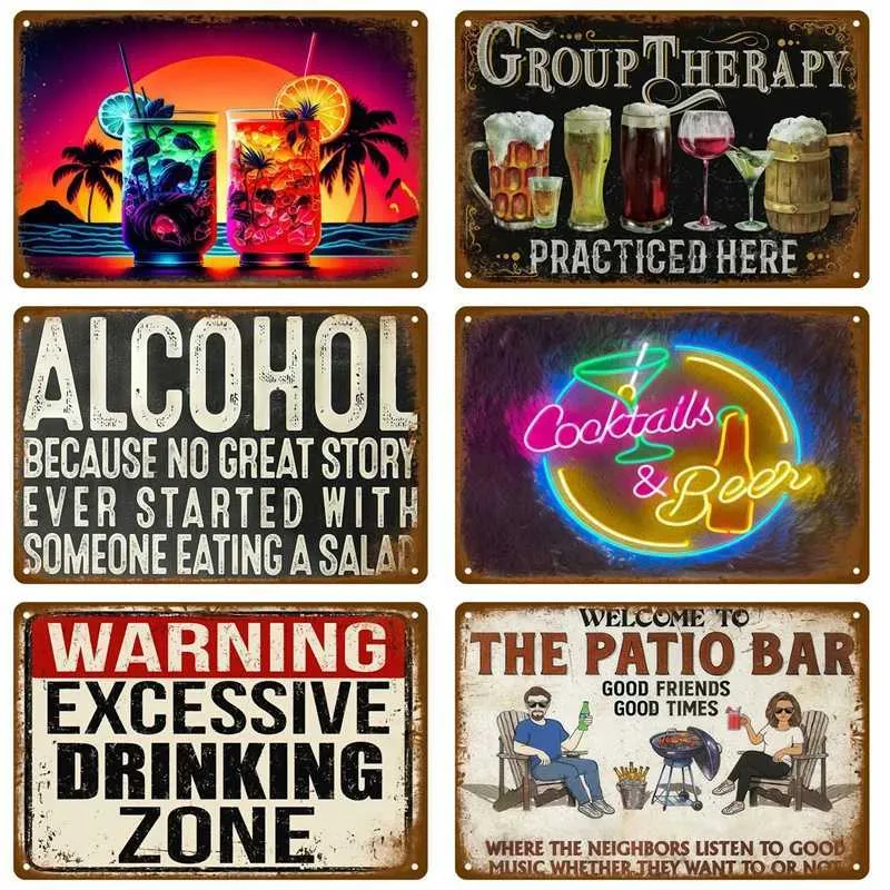 Retro Vintage Tin Signs Wholesale Wall Decor For Bars, Pubs, And Homes ...