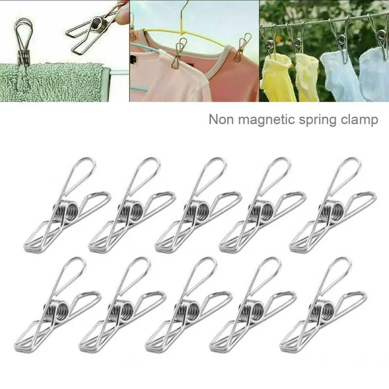 Premium Stainless Steel Clothespins - Durable Clothes Pins & Laundry ...