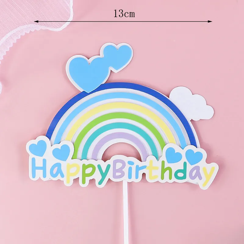 Rainbow Castle Cake Topper for 100th Birthday & First Birthday ...