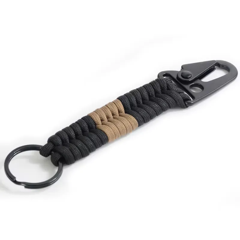 550 Paracord Survival Keychain - Camping Accessories, Multi-Color, 24 ...