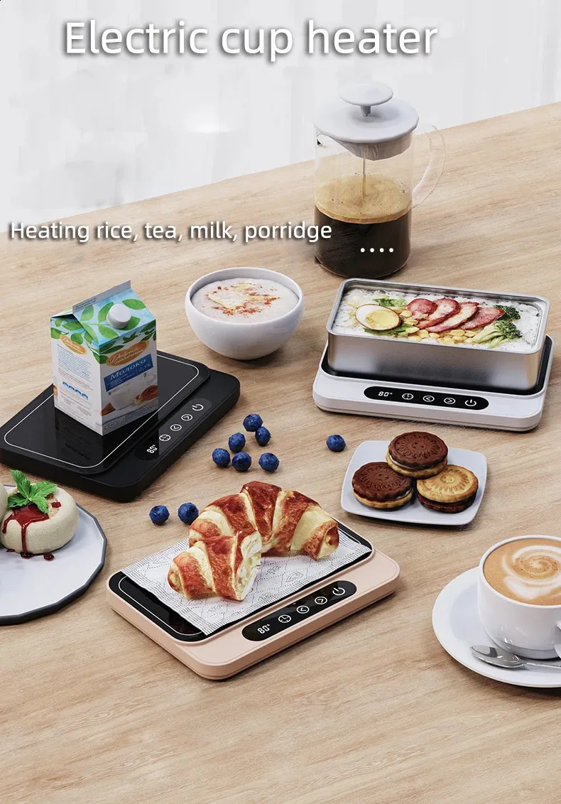 50W Electric Mug Warmer with 9 Gear Temperature Control Heating Plate ...