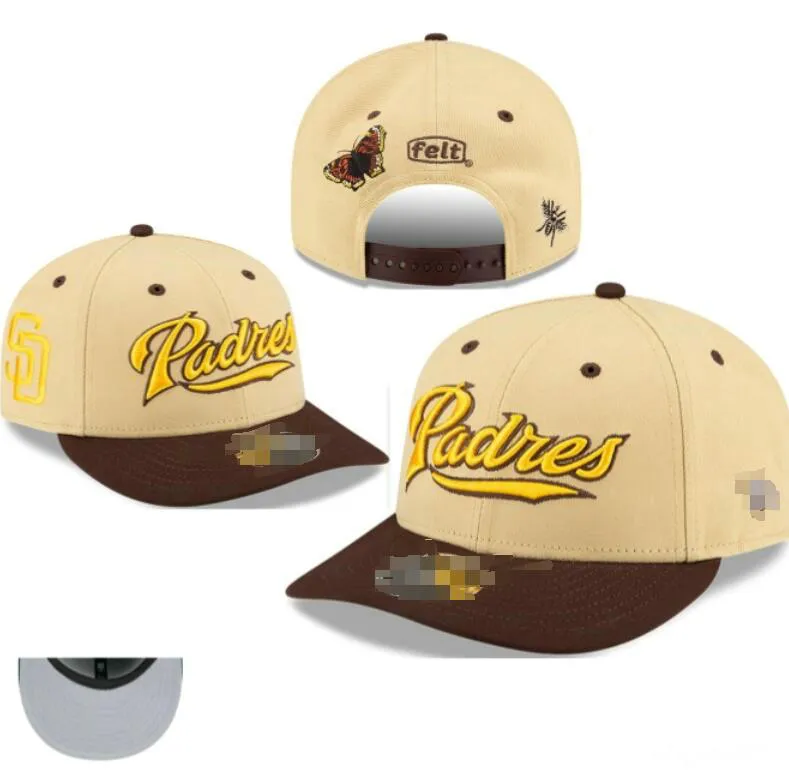 Men's Classic Padres Flat Peak Series Snapback Strapback Full Size ...