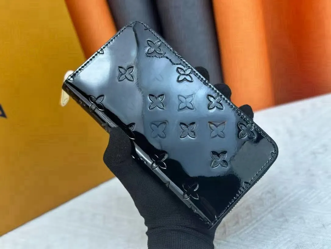 Luxury Leather Purse Designer Wallets Zipper Women Large Capacity ...