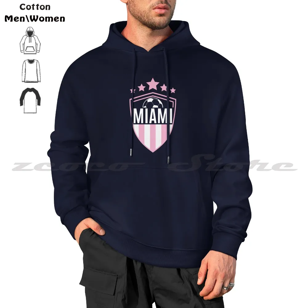 Inter Miami Brazil Soccer Hoodie Unisex Fashion Cotton Sweatshirt With ...