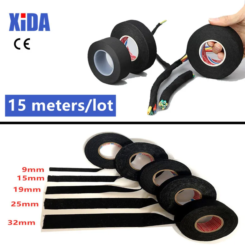 Heat-Resistant Wire Loom Tape - 15 Meter Premium Adhesive Cloth for ...