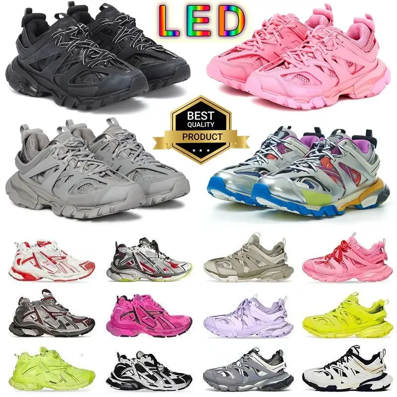 10A Designer Track Shoes Unisex Leather Upper TPR Outsole Flat Heel ...