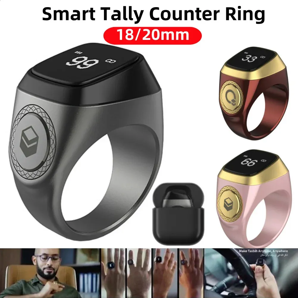 Digital Tasbeeh Counter Ring - Premium Prayer Beads with Vibration ...