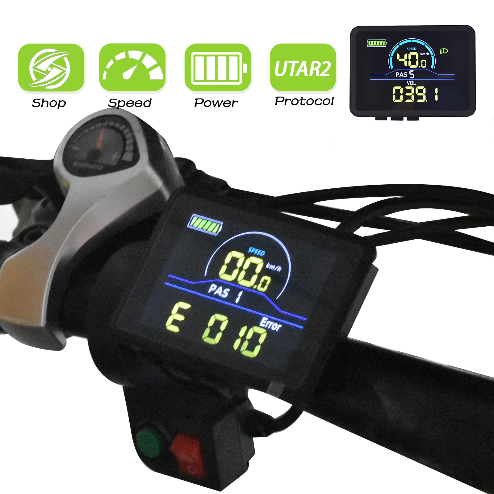 Electric Bicycle Display | Odometer Bike Speedometer Smart LCD Screen ...