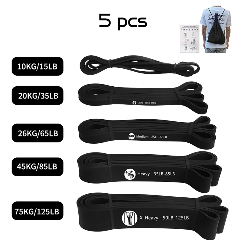 Heavy Duty Latex Resistance Bands Strength Training Pull Up Assist ...
