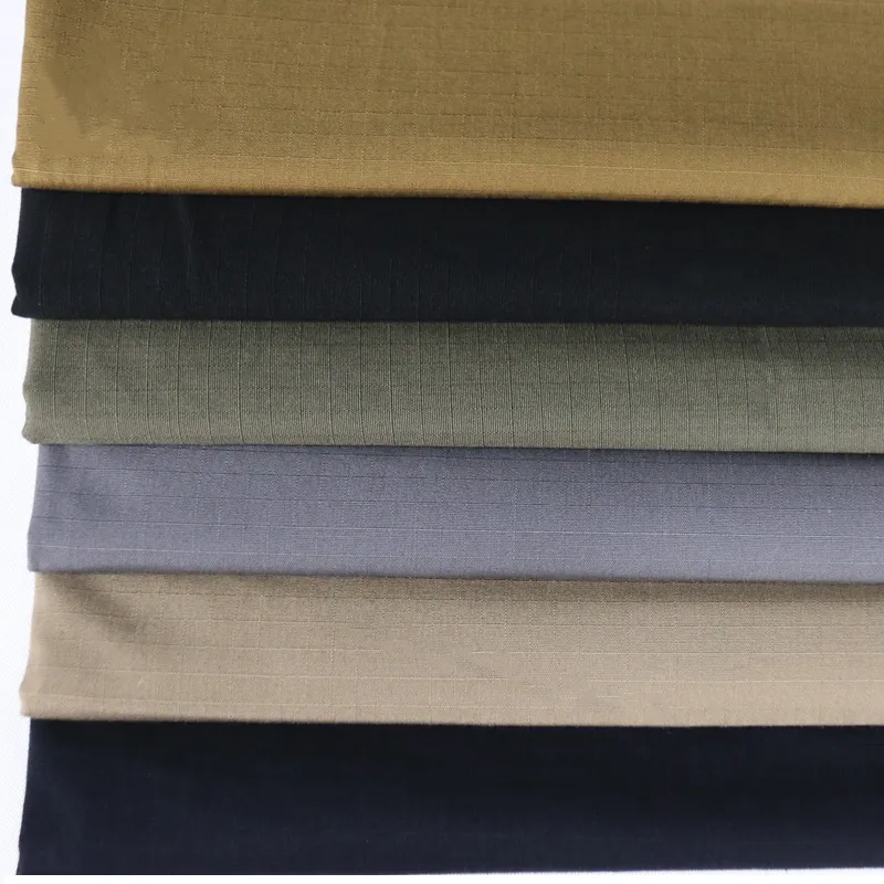 Ripstop Tactical Fabric - Nylon Cotton Blend, Wolf Grey/Coyote Brown ...