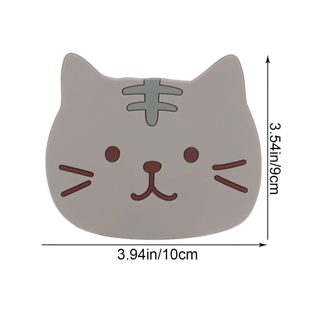 Cute Animal Silicone Coasters - Non-Slip Heat Resistant Mats for Tea ...