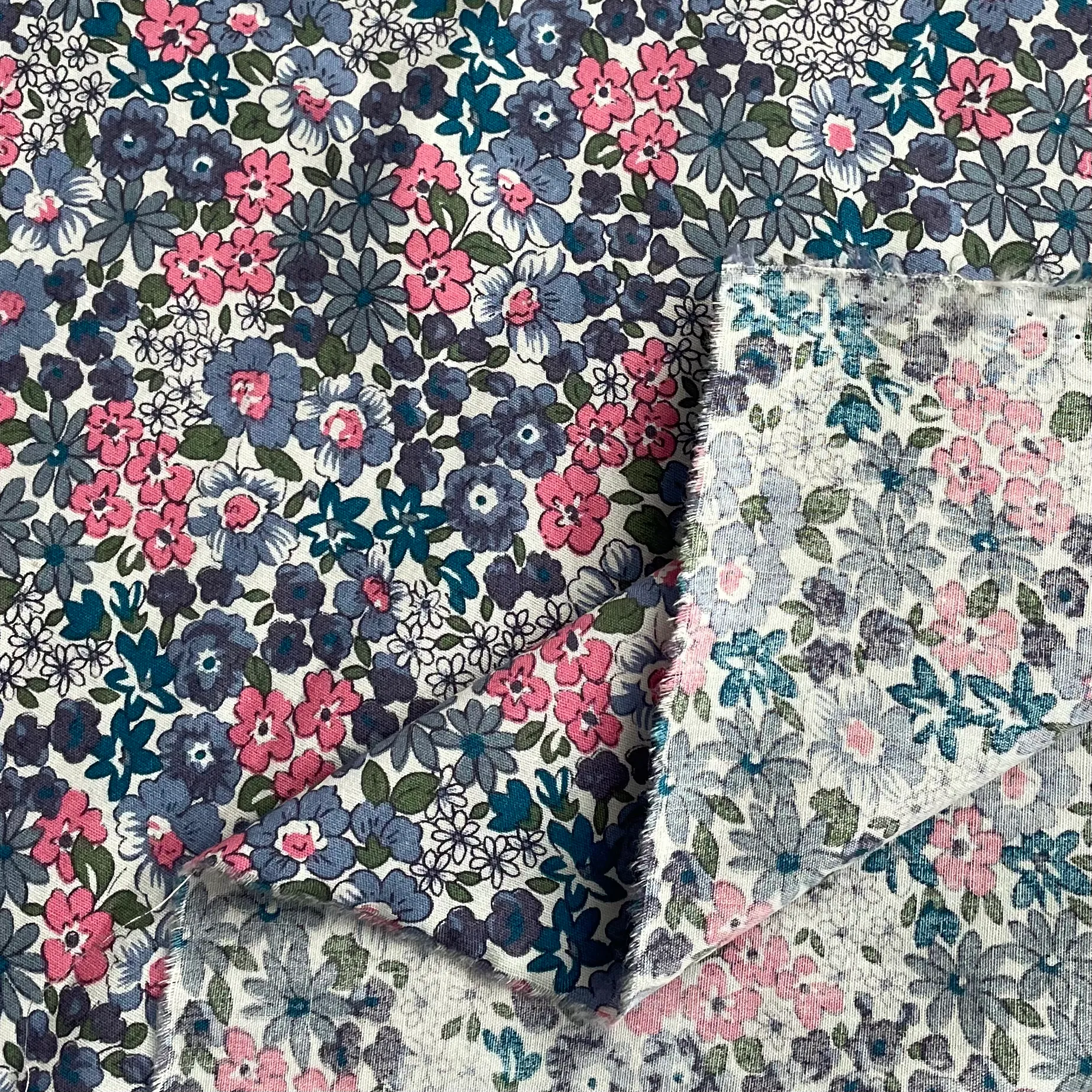 145x50cm Floral Cotton Fabric - Digital Print, Sewing Cloth for Dresses ...
