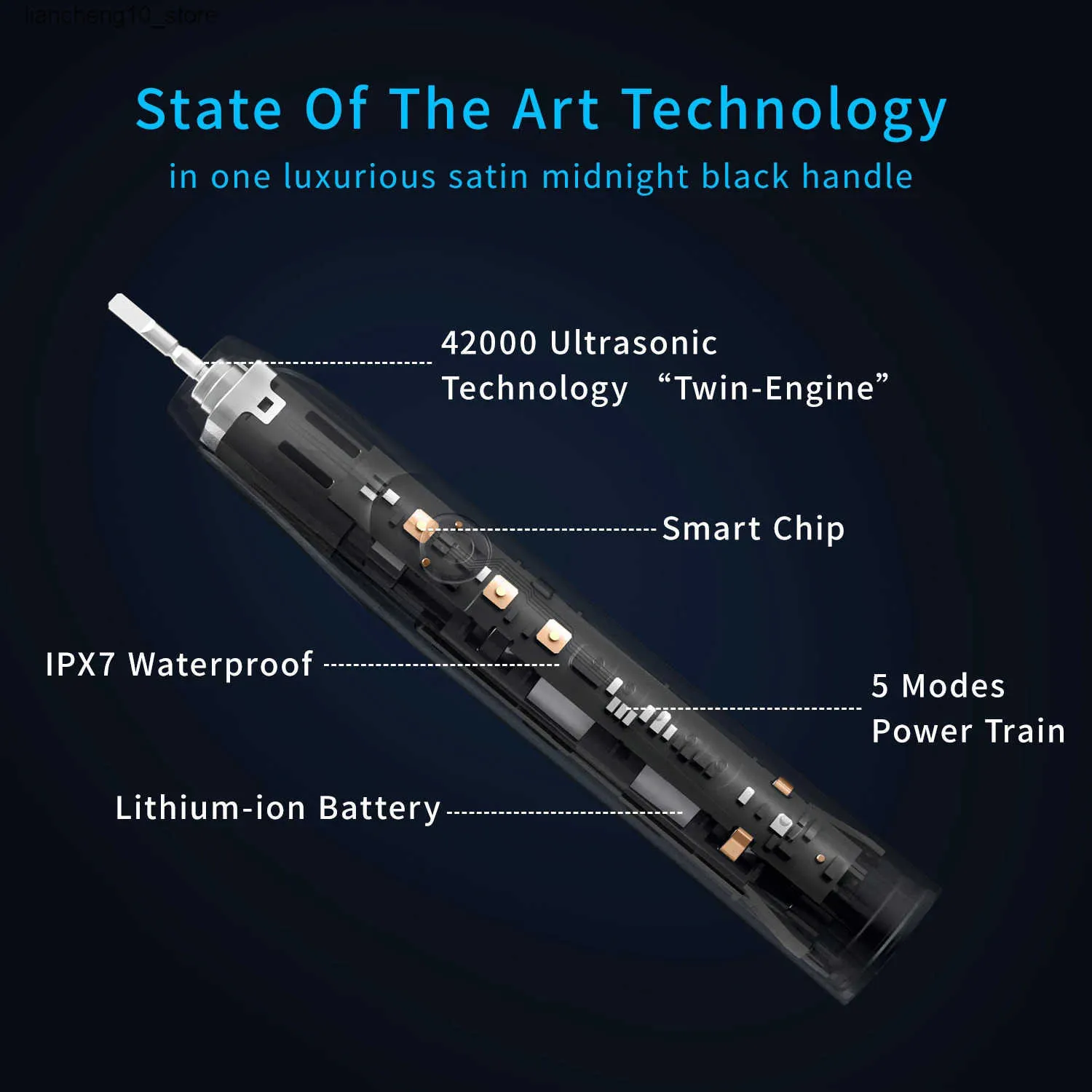 SEAGO Sonic Target Electric Toothbrush Rechargeable Electric Brush For ...