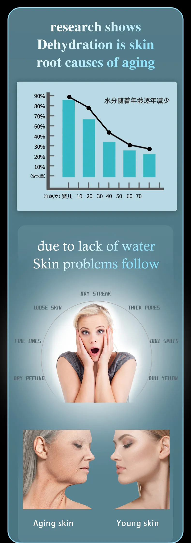 Portable 3-In-1 Needle-Free Jet Radio Frequency RF Face Lifting Meso ...