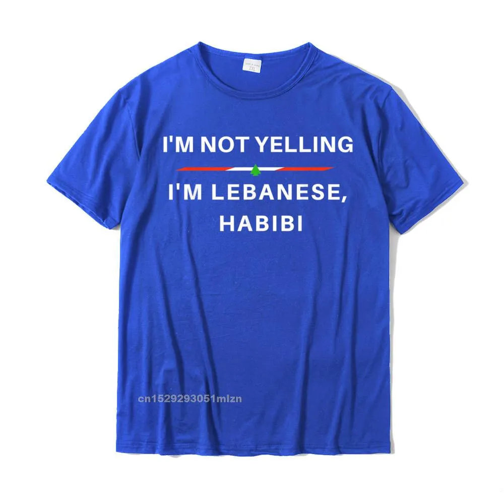 Im Not Yelling Im Lebanese Habibi Funny Arabic T Shirt Coupons Men T ...