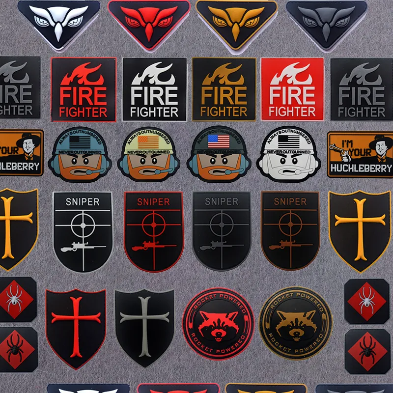 Tactical Decals Cartoon PVC Morale Patch Military Knight Templar Cross Rubber Armband Badge 3D ...