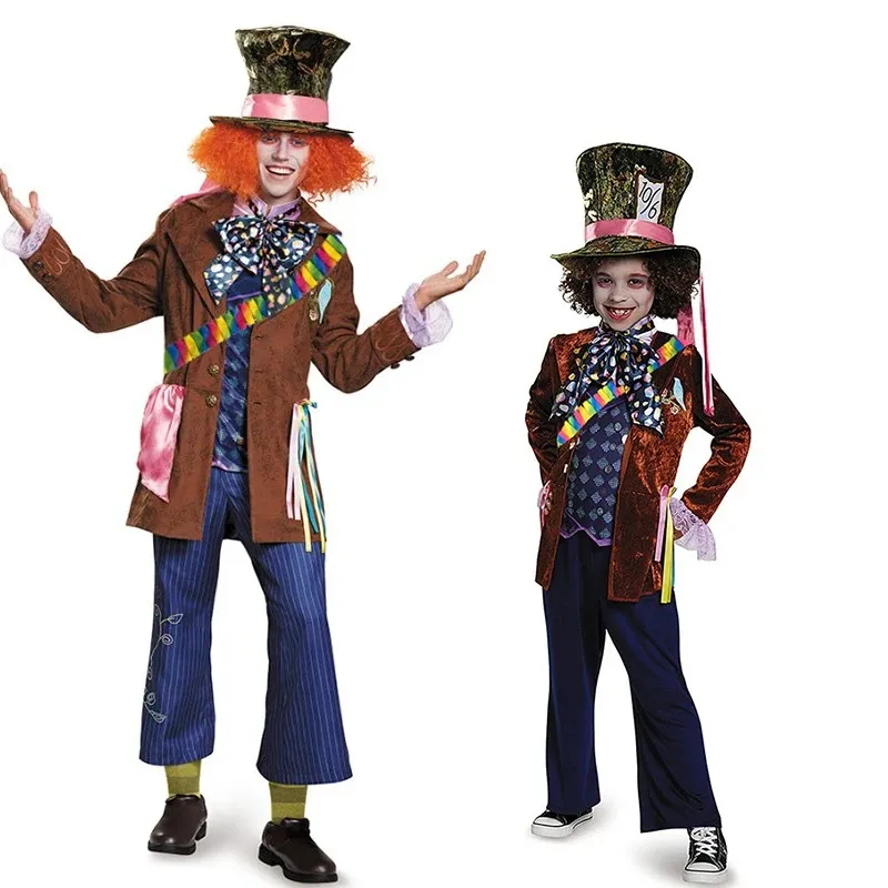Mad Hatter cosplay for Adults and Kids - Jacket, Pants, and Tie Suit ...