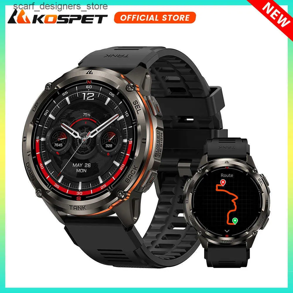 KOSPET Tank T3 Ultra 2 GPS Men's Hitage Smart Watch With Altimeter ...
