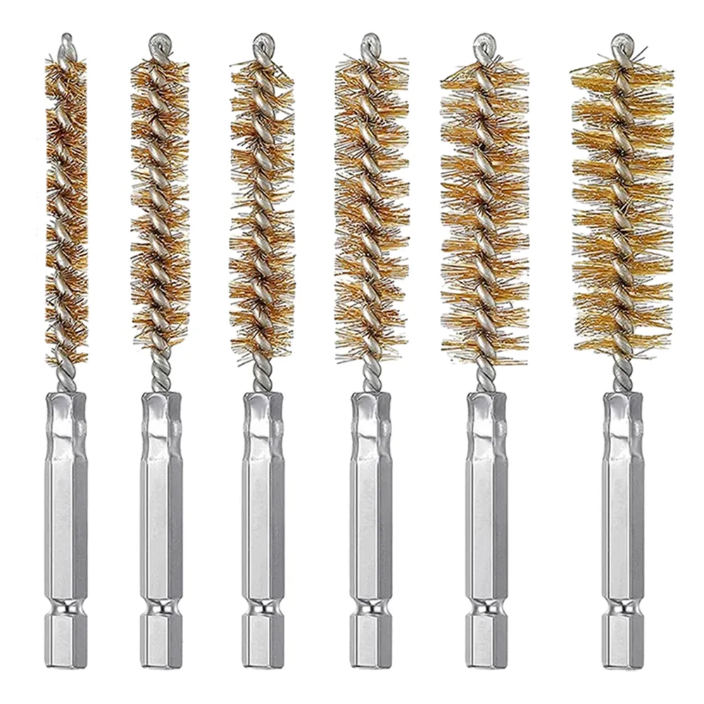 Wire Brush Set: Steel Bore Twisted Wire Cleaning Brush With 1/4 Inch ...