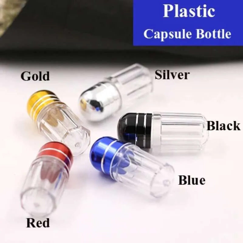 Small Plastic Vials: 1G Capsule Bottles, 1ml Capacity, Multi-Colored ...