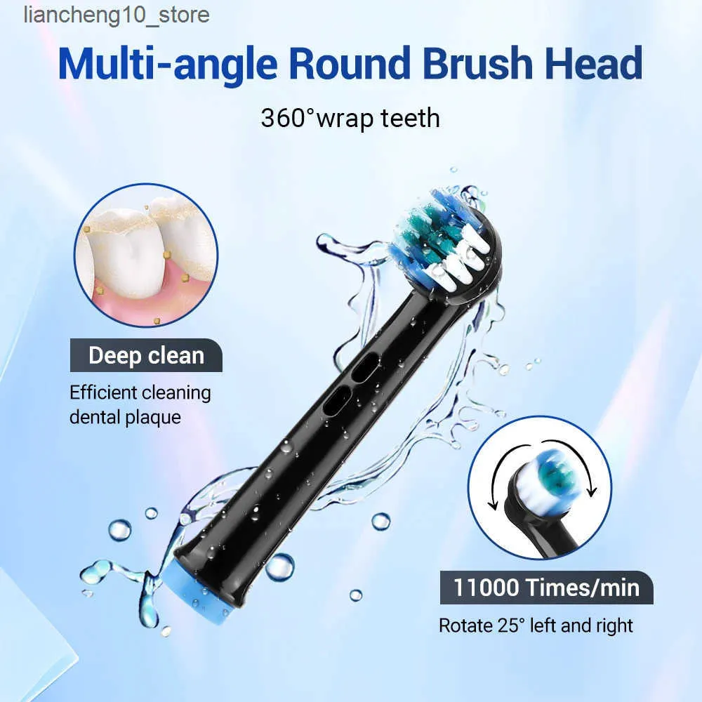 Intelligent Blue Electric Toothbrush With 2 Minute Smart Timer For Men ...