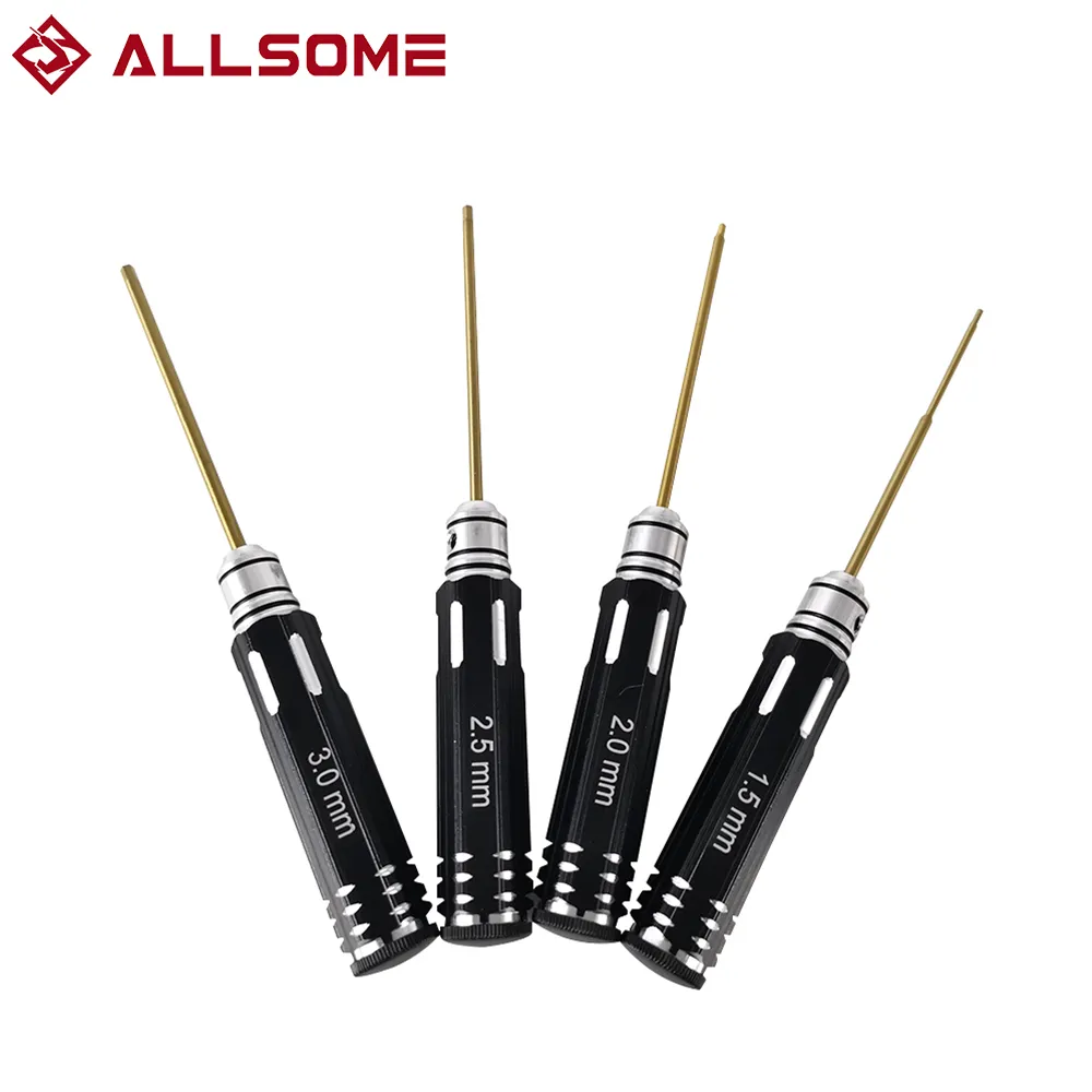 Premium 4-in-1 Hex Driver Set: Titanium Coated, Precision Hex ...