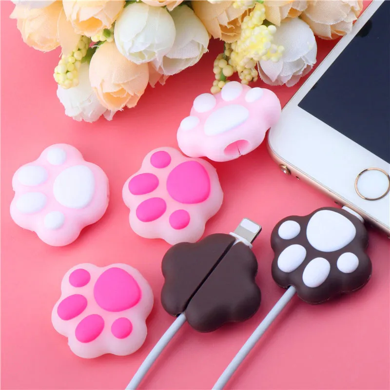 Cat Paws Silicone Cable Protector Cute Charger... From Ddmyapr, $32.18 ...