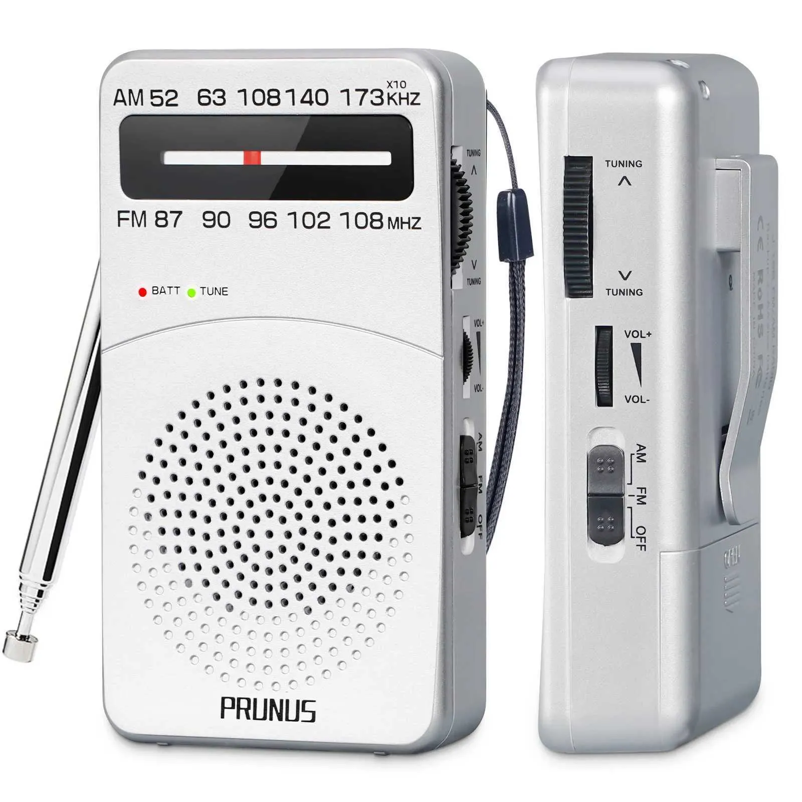 PRUNUS J 166 Portable Mini Portable Digital Fm Radio Receiver For AM/FM ...