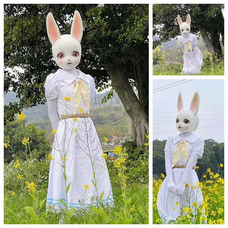 Beastars Haru White Rabbit Cosplay White Rabbit Wig Ears For Women JK ...