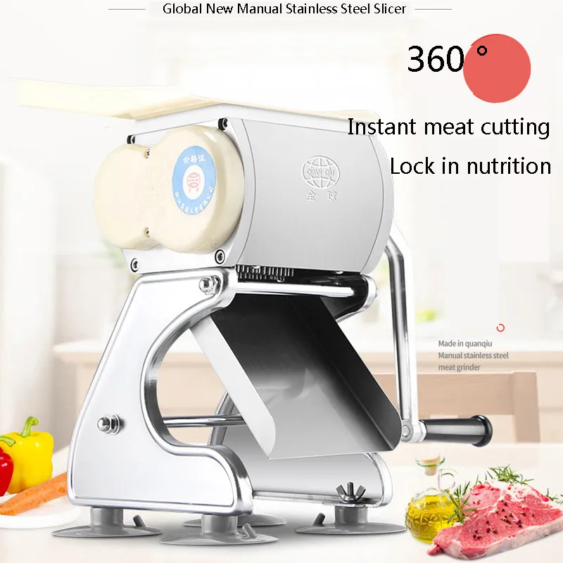 Commercial Desktop Cold Meat Slicer Home With Detachable Knife Set ...