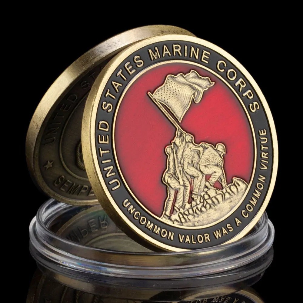 USA Marine Corps Semper Fidelis Commemorative Coin Uncommon Valor Was A ...