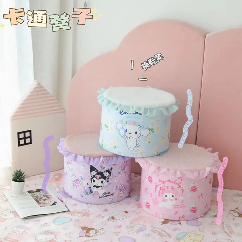 Kawaii Japanese Cartoon Anime Pedal Stool Kuromied Round Low Shoe Pedal ...