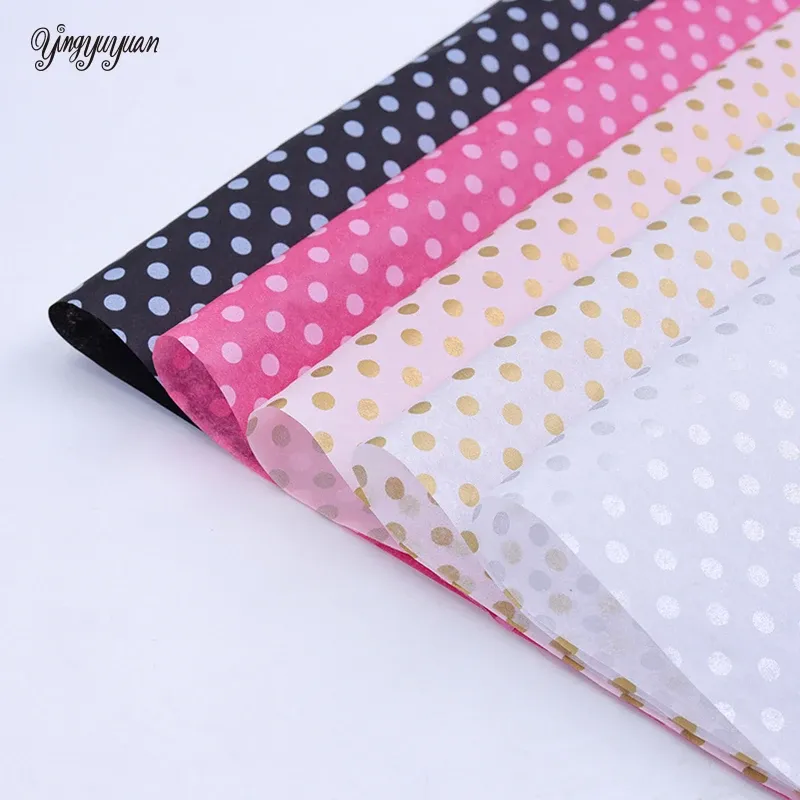 Premium Printed Dot Gift Wrap Tissue Paper - 20 Sheets for Elegant Gift ...