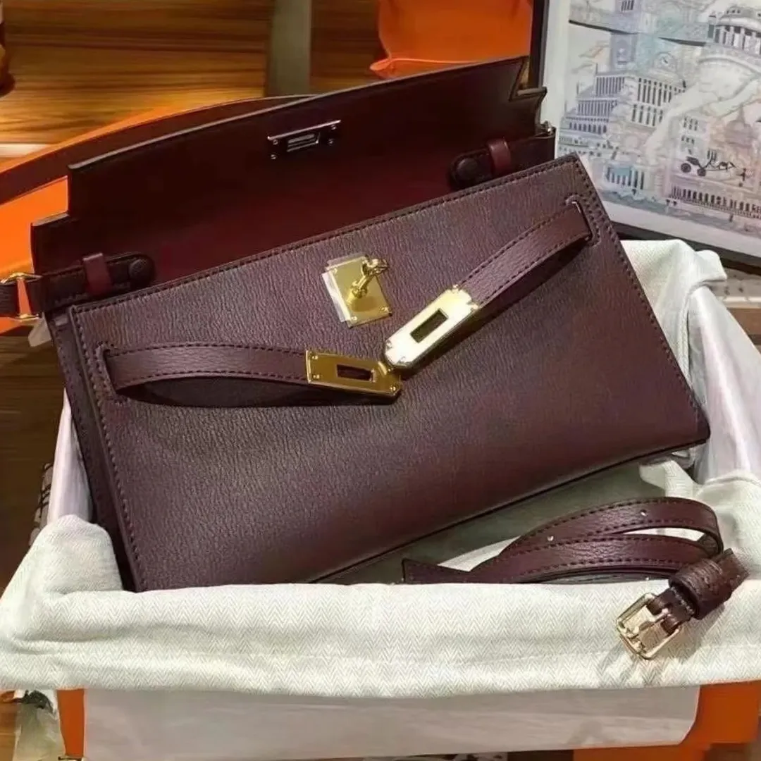 Brand Fully Handmade Shoulder Bag Classic Clutch 27cm French Chever ...