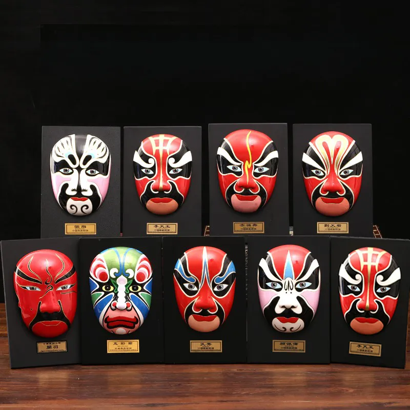 Chinese Opera Mask Wall Decor - Authentic Peking Opera Design, Premium ...