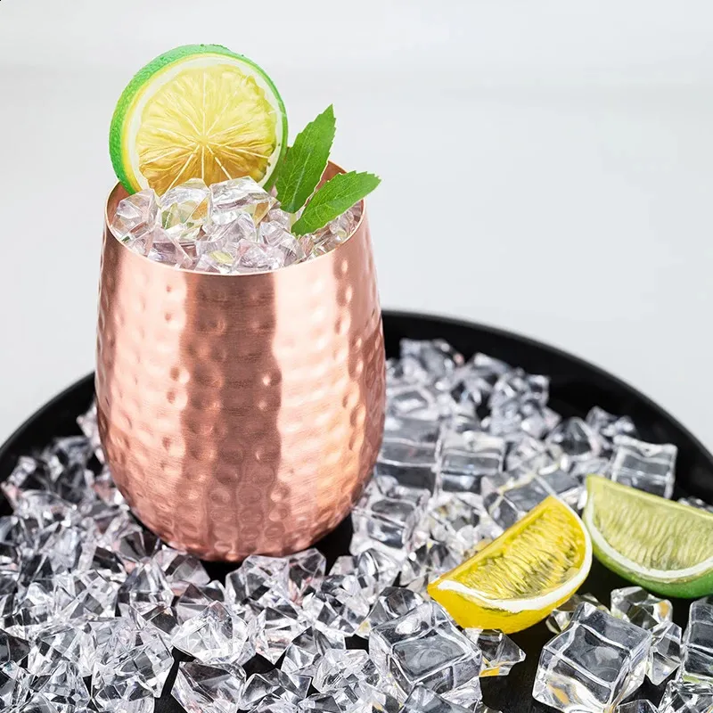 4 Moscow Mule Cups, 100% Pure Copper, 16 oz Cocktail, Beer, Milk, and ...