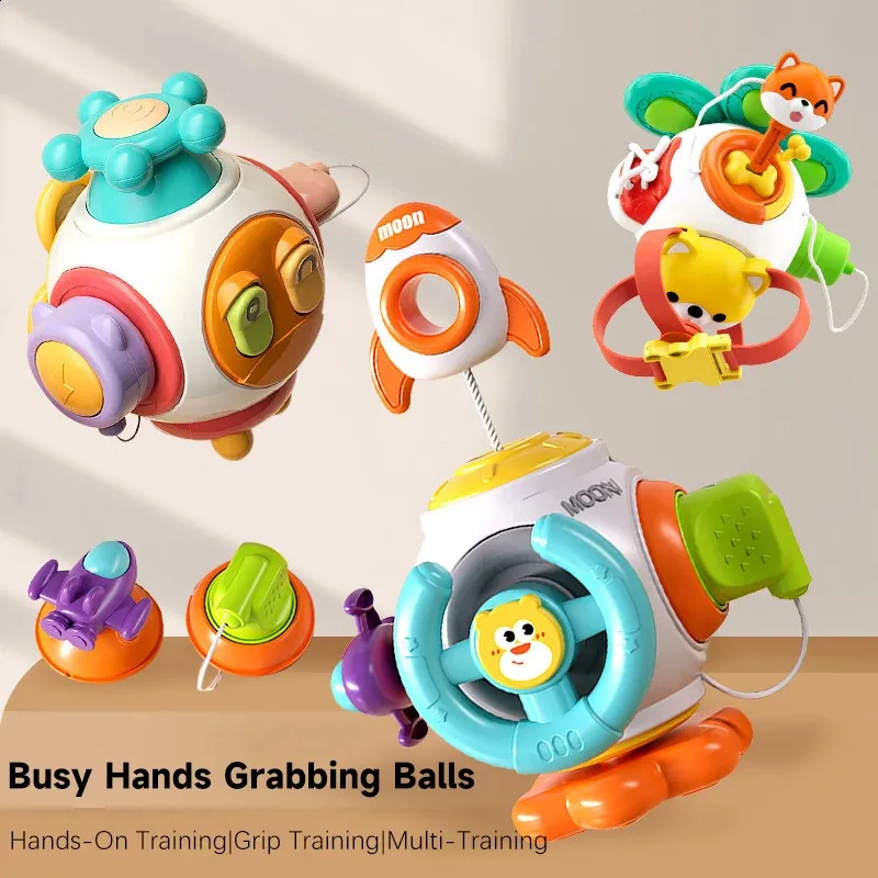 Montessori Busy Board Cube Multifunctional Sensory Toy For Hand On ...