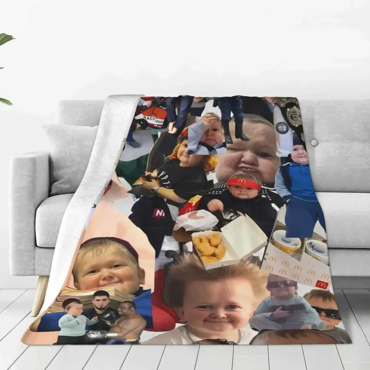 Hasbulla Magomedov Winter Graphic Soft Ryan Reynolds Blanket ...