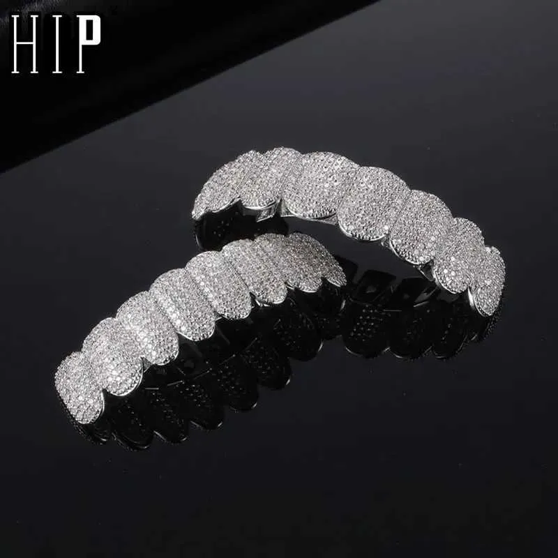 Custom Grillz Jewelry Iced Out Top & Bottom Grillz Set With Micro Pave ...