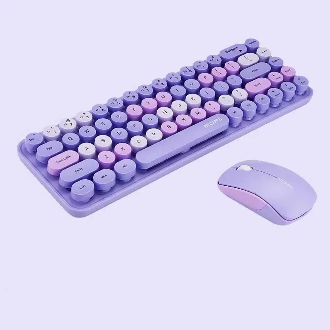 Wireless Keyboard and Mouse 2.4G 68-Key Mechanical Keyboard with ...