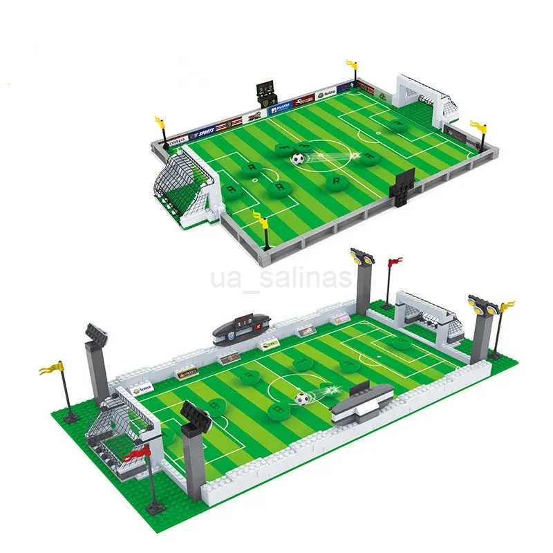 Worldwide Mini Football Field Dimensions Stadium Building Blocks Team ...