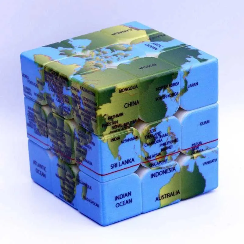 Magico Cubo 3x3 Map rubik's cube - Fun Twis Puzzle Toy for Kids and ...