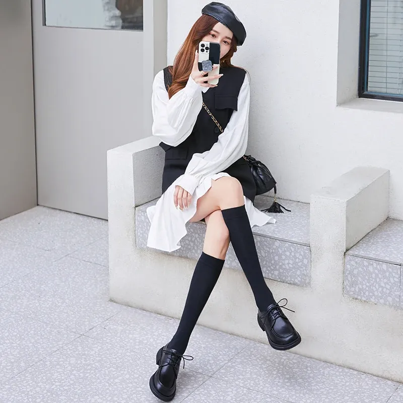 AIYUQI Women Loafers Lace-Up Genuine Leather Medium Width Low Heel ...