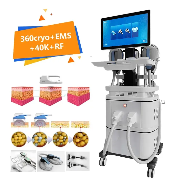 Hot Cryolipolysis Fat Removal Machine 7 Handle EMS Body Sculpting ...