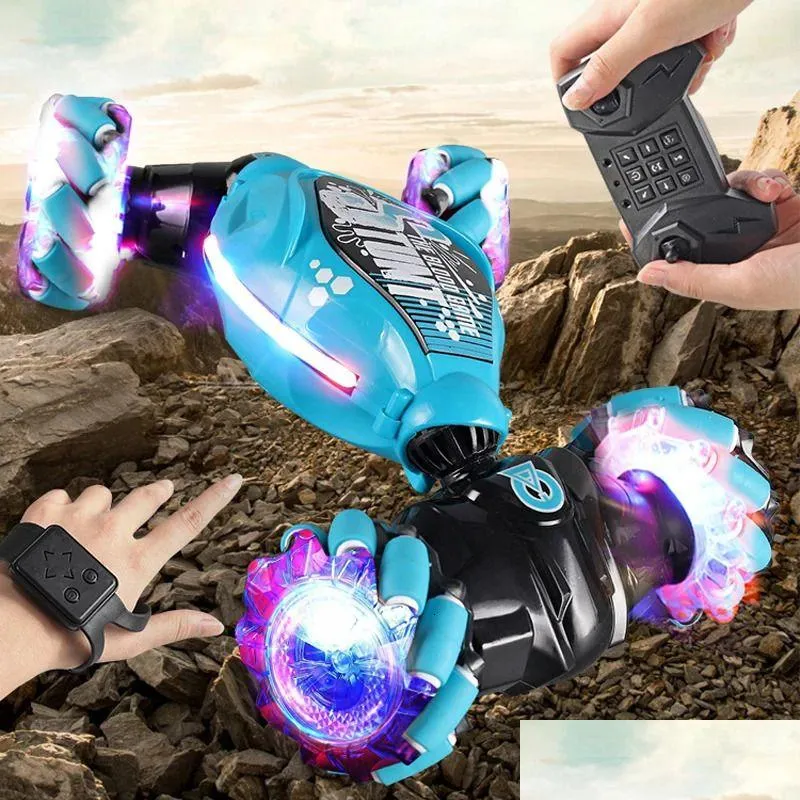 360° Rotating Electric Rc Stunt Racer With LED Light, Remote Control ...