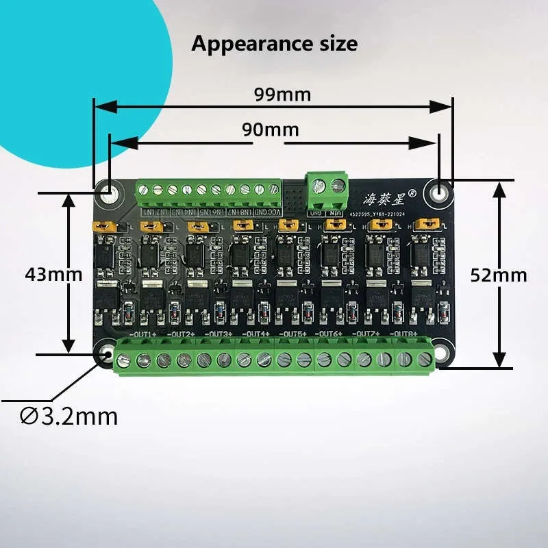 Usb Led Light Controller 8 Channel MOSFET Module For Microcontroller ...